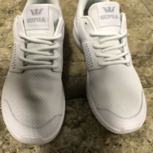 Supra | Shoes | Nwb Supra Scissor Grey White Lace Up Shoe Running ...
